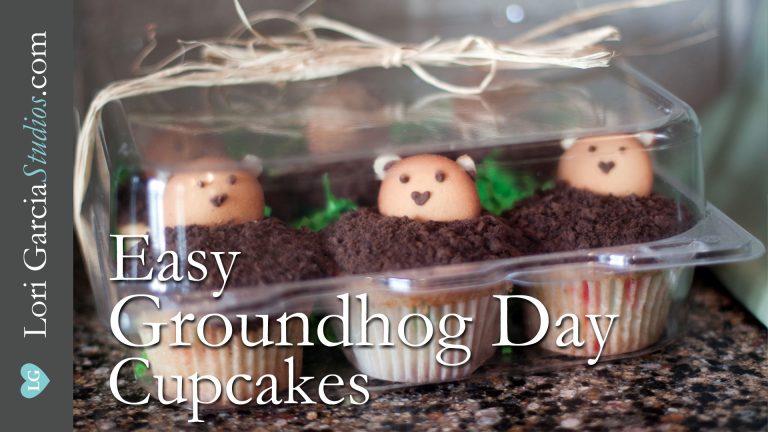 Groundhog Day Cupcakes – Lori Garcia Studios